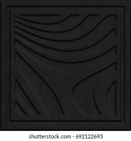 Black Metal Texture Pattern Panel 3d Stock Illustration 692122693 ...
