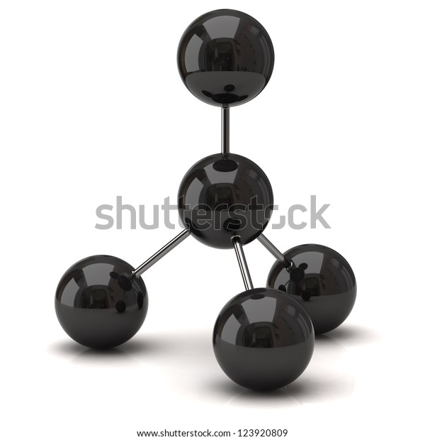 Black Molecule Icon Stock Illustration 123920809 | Shutterstock
