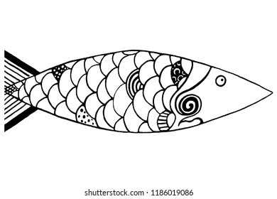 Fish On Plate Vector Illustration: เวกเตอร์สต็อก (ปลอดค่าลิขสิทธิ์ ...