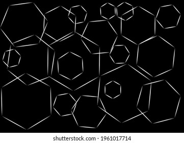 Black Polygon Vector Background Modern Stock Illustration 1961017714 ...