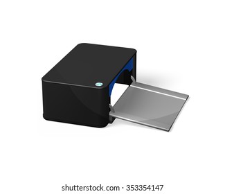Black Printer Side View Isolated On Stock Illustration 353354147 ...