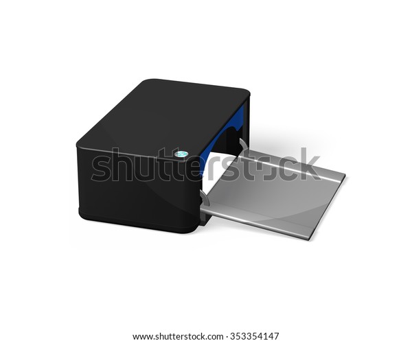 Black Printer Side View Isolated On Stock Illustration 353354147 ...