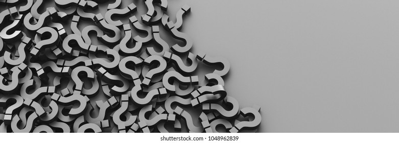 White Question Marks Background Empty Space Stock Illustration 1045573129