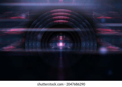 Black Red Background Abstract Future Technology Stock Illustration ...