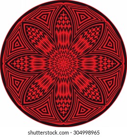 Black Red Magic Circle Vector Illustration: เวกเตอร์สต็อก (ปลอดค่า ...