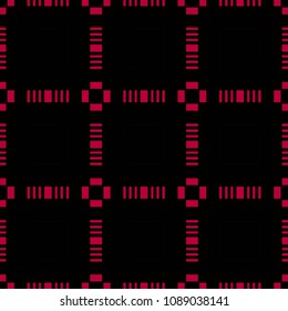 Black Red Seamless Pattern Simple Geometric Stock Illustration ...