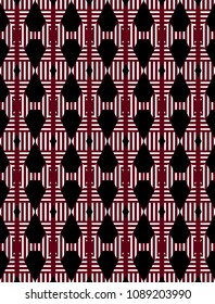 Black Red White Seamless Pattern Simple Stock Illustration 1089203990 ...