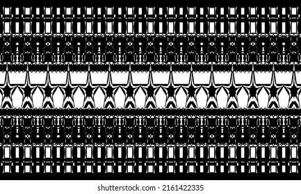 Black Repeating Patterns Op Art Style Stock Illustration 2161422335 ...