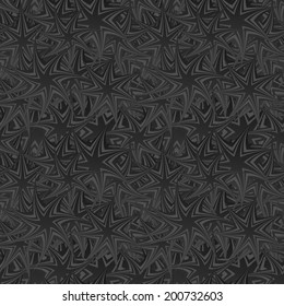 Black Seamless Twisted Star Pattern Background Stock Illustration ...