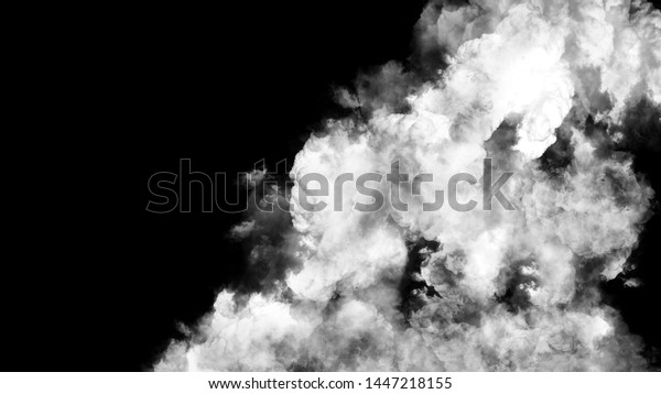 Black Smoke Cloud Background On Right Stock Illustration 1447218155 ...