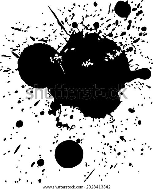 Black Splash Background Stock Illustration 2028413342 | Shutterstock
