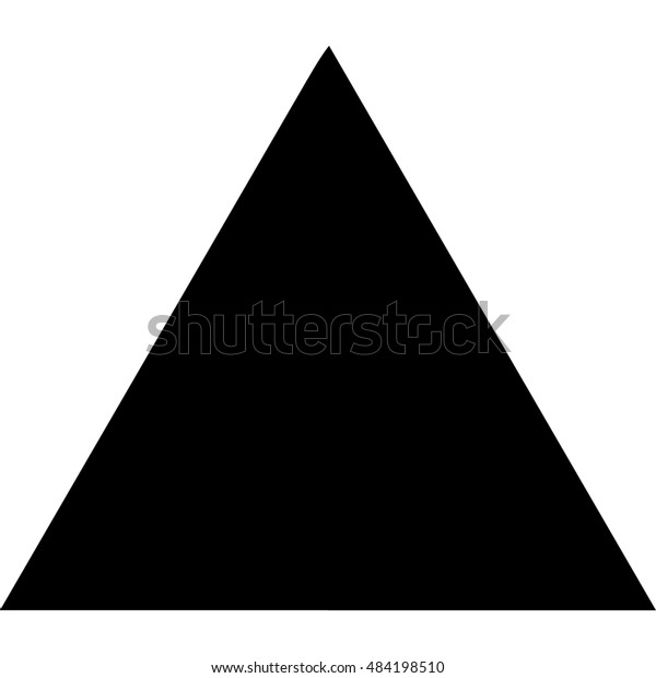 Black Triangle Stock Illustration 484198510