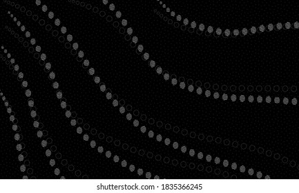 Black White Background Small Undulating Circles Stock Illustration ...