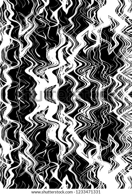 Black White Grunge Pattern Design Background Stock Illustration 1233471331