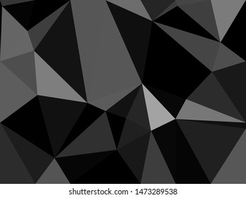 Black White Polygon Pattern Backdrops Beautiful Stock Illustration ...