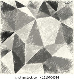 Black White Polygon Pattern Backdrops Beautiful Stock Illustration ...