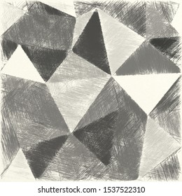 Black White Polygon Pattern Backdrops Beautiful Stock Illustration ...