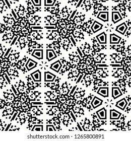 Black White Qr Code Abstract Background Stock Illustration 1265800891 ...