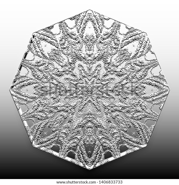 Black White Relief Octagonal Pattern On Stock Illustration 1406833733 ...