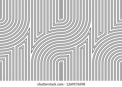 Linear Seamless Pattern Stock Vector (Royalty Free) 745878016 ...