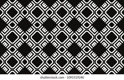 Black White Grey Pattern Fabric Seamless Stock Vector (Royalty Free ...