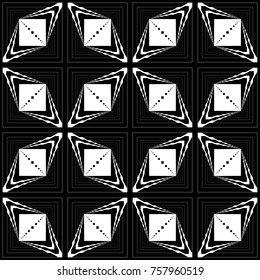 Black White Simple Psychedelic Pattern Stock Illustration 757960519 ...