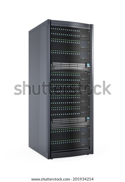 Blade Server Rack Isolated On White Stock Illustration 205934254 ...