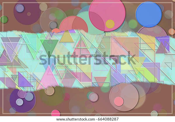 Blank Abstract Shapes Pattern Background Texture Stock Illustration ...