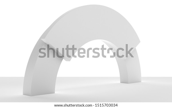 Blank Arc Element Simple Gate Entrance Stock Illustration 1515703034 ...