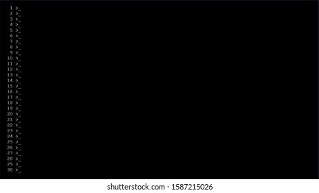 Blank Black Programmer Editor Template Stock Illustration 1587215026 ...
