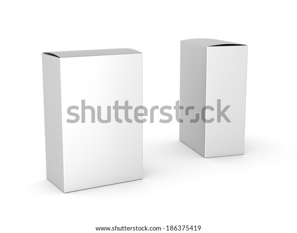 Blank Box Products Composition Template Customizing Stock Illustration ...