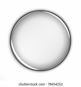 Blank Button Over White Background Stock Illustration 78454252 ...