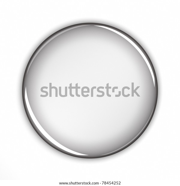 Blank Button Over White Background Stock Illustration 78454252 ...