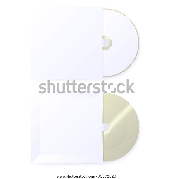 Blank Cd Front Back Stock Illustration 31392820 | Shutterstock