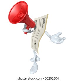 Blank Check Megaphone Stock Illustration 30201604 | Shutterstock