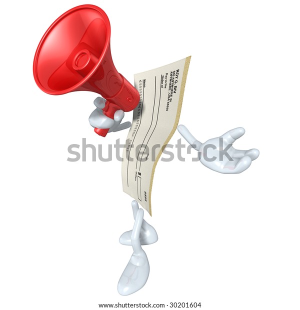 Blank Check Megaphone Stock Illustration 30201604 | Shutterstock