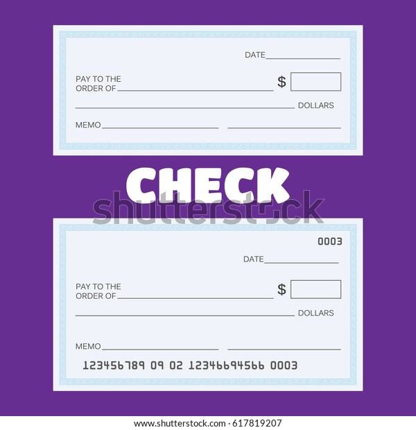 Blank check . Blank check template. Check