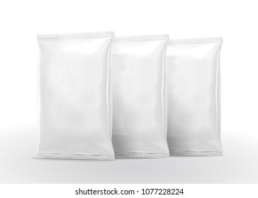 Blank Chip Package Design 3d Illustration Stock Illustration 1077228224 ...
