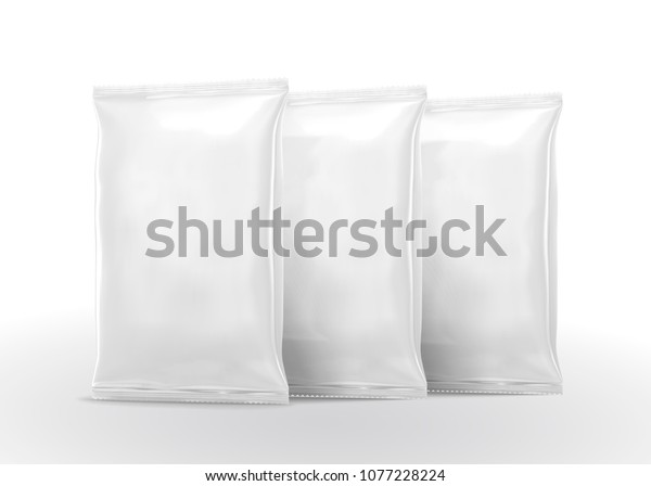 Ilustrasi Stok Blank Chip Package Design 3d Illustration 1077228224 ...