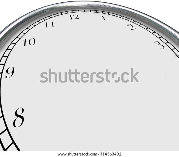 Blank Clock Face Background Illustrate Time: ภาพประกอบสต็อก 314363402 ...