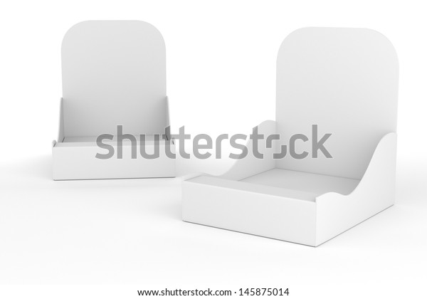 Blank Empty Holder Box Display Products Stock Illustration 145875014 ...