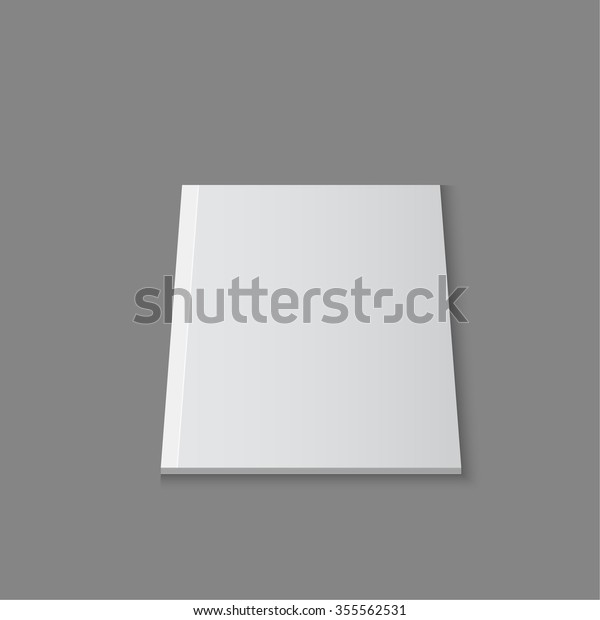 Blank Empty Magazine Template Lying On Stock Illustration 355562531