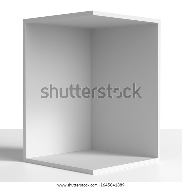 Blank Empty Platform Design Wall Corner Stock Illustration 1645041889 ...
