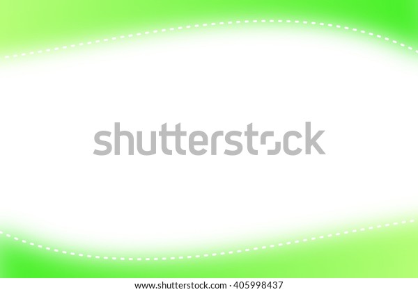 Blank Gradient Green Border Frame Dashed Stock Illustration 405998437 ...