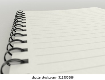 Blank Lined Note Pad On Plain Stock Illustration 311553389 | Shutterstock