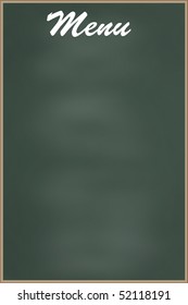 Blank Menu Board Stock Illustration 52118191 | Shutterstock