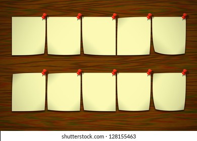 Blank Note Board Template Stock Illustration 128155463 | Shutterstock