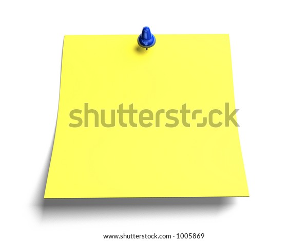 Blank Note Pushpin Stock Illustration 1005869 | Shutterstock