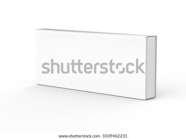 Blank Paper Box 3d Render Rectangle Stock Illustration 1039462231 ...