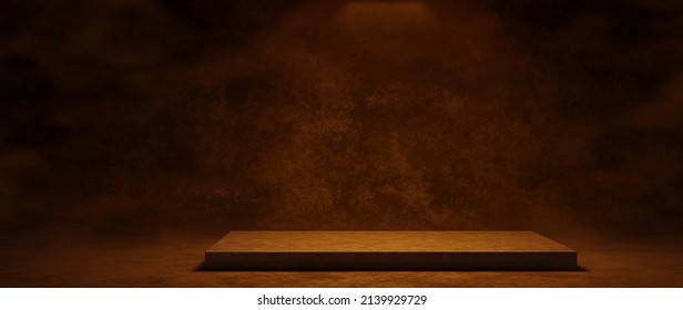 Blank Platform Stage Subtle Dim Dark Stock Illustration 2139929729 ...